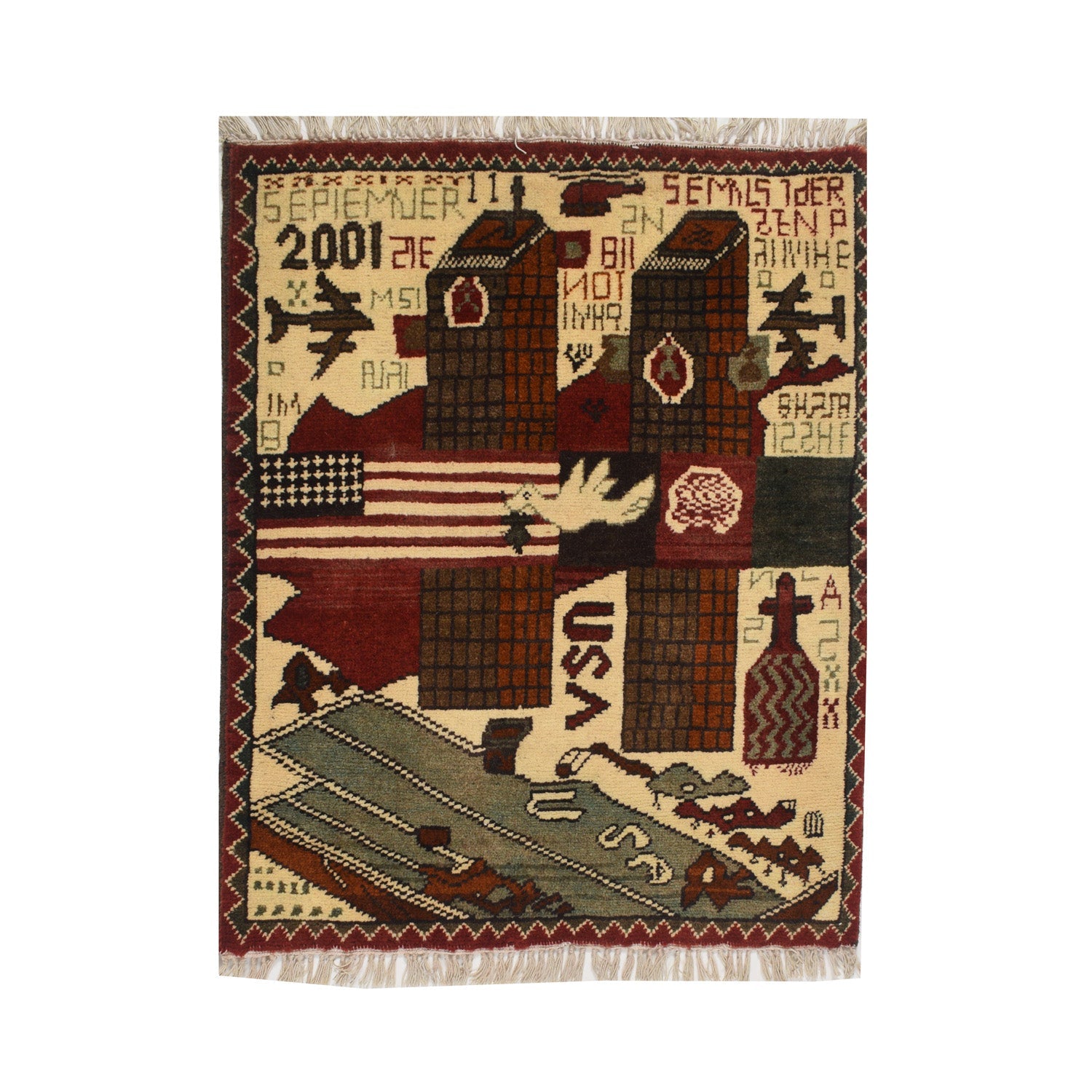 9/11 War Rug – ZEWAH.COM
